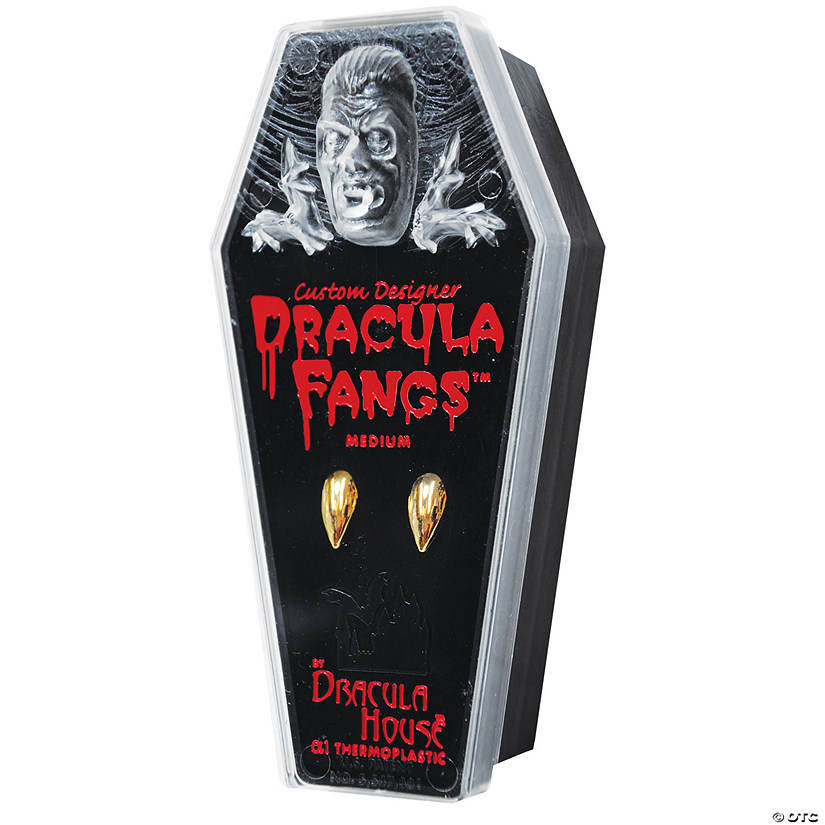 Dracula Gold Fangs | Oriental Trading