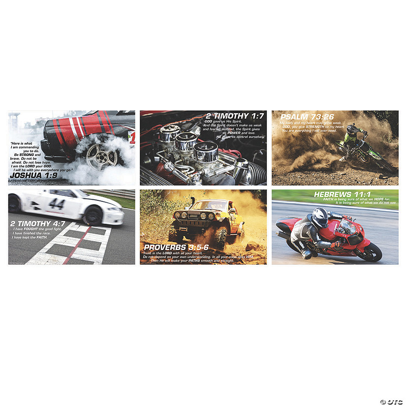 Driven by Faith Posters - 6 Pc. | Oriental Trading