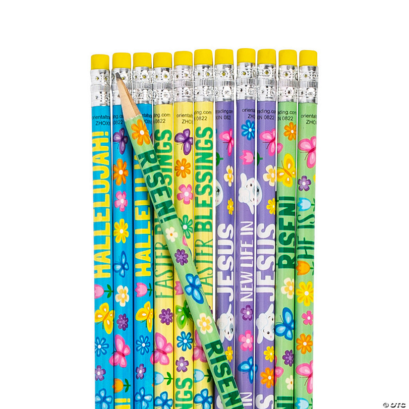 Easter Blessings Pencils - 24 Pc.