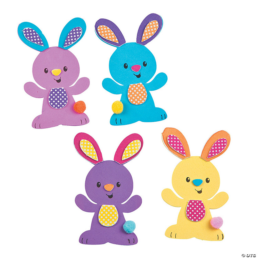 Easter Bunny Magnet Craft Kit - Makes 12 | Oriental Trading