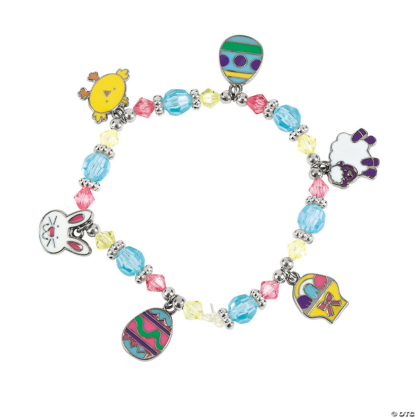Easter Charm Bracelet Craft Kit - Makes 12 - Discontinued