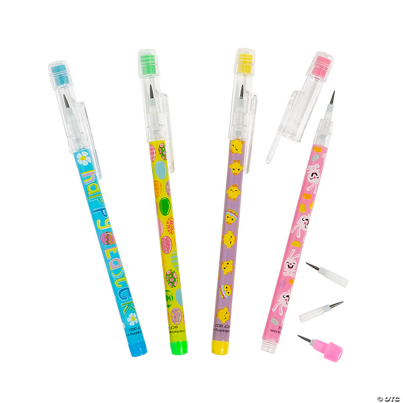 Easter Stacking Point Pencils - 24 Pc. - Discontinued