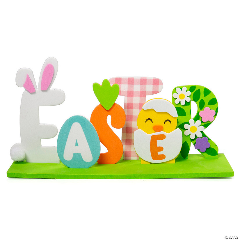 Easter Word Stand-Up Craft Kit - Makes 12 | Oriental Trading