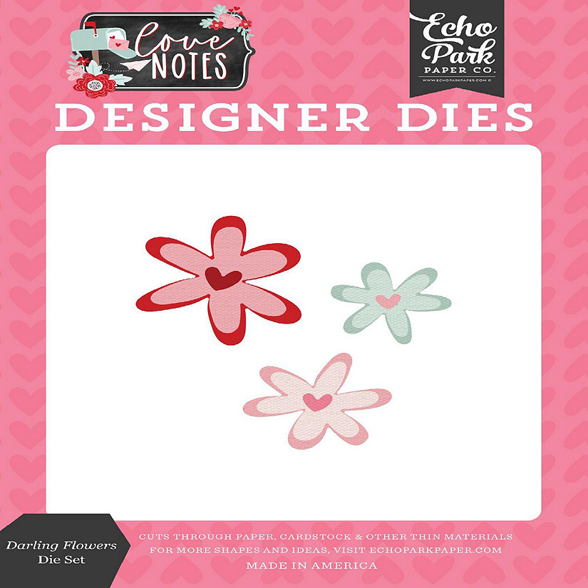 Echo Park Dies-Darling Flowers, Love Notes | Oriental Trading