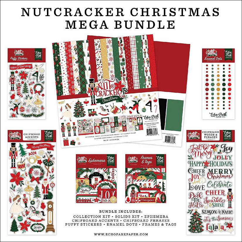 Echo Park Mega Bundle Collection Kit 12"X12"-Nutcracker Christmas