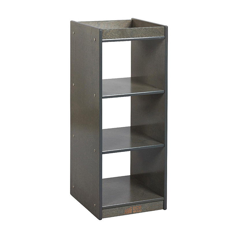 ECR4Kids 3-Cube Vertical Storage Cabinet, Grey Wash | Oriental Trading