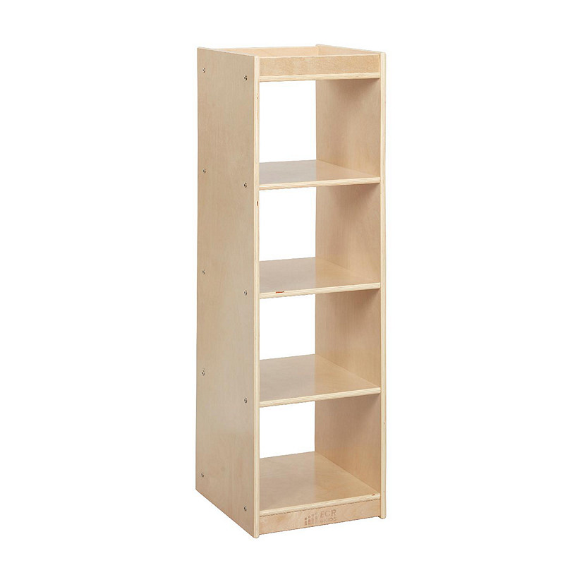 ECR4Kids 4-Cube Vertical Storage Cabinet, Natural | Oriental Trading
