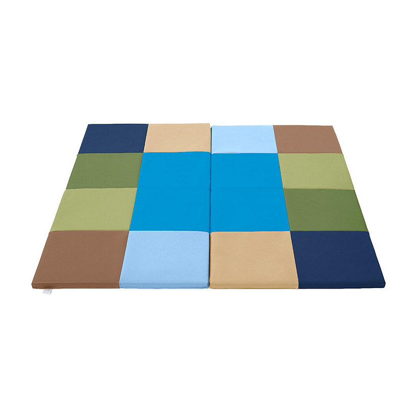 ECR4Kids SoftZone Square Dance Activity Mat, Earthtone | Oriental Trading