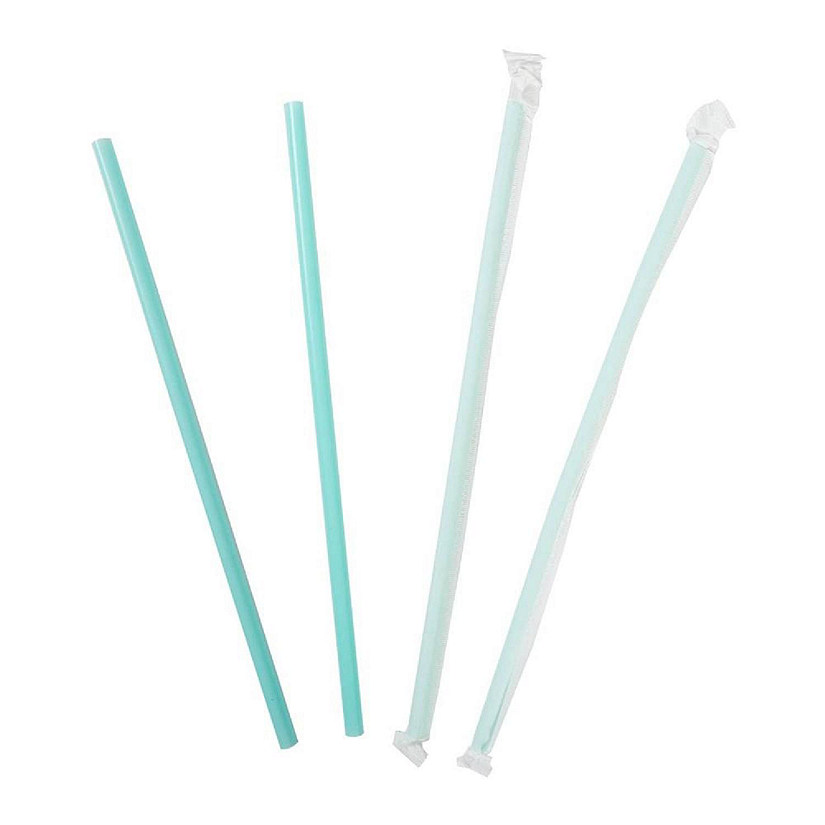 Edge Collections - 10.25" - Blue Paper Wrapped Straws! | Oriental Trading
