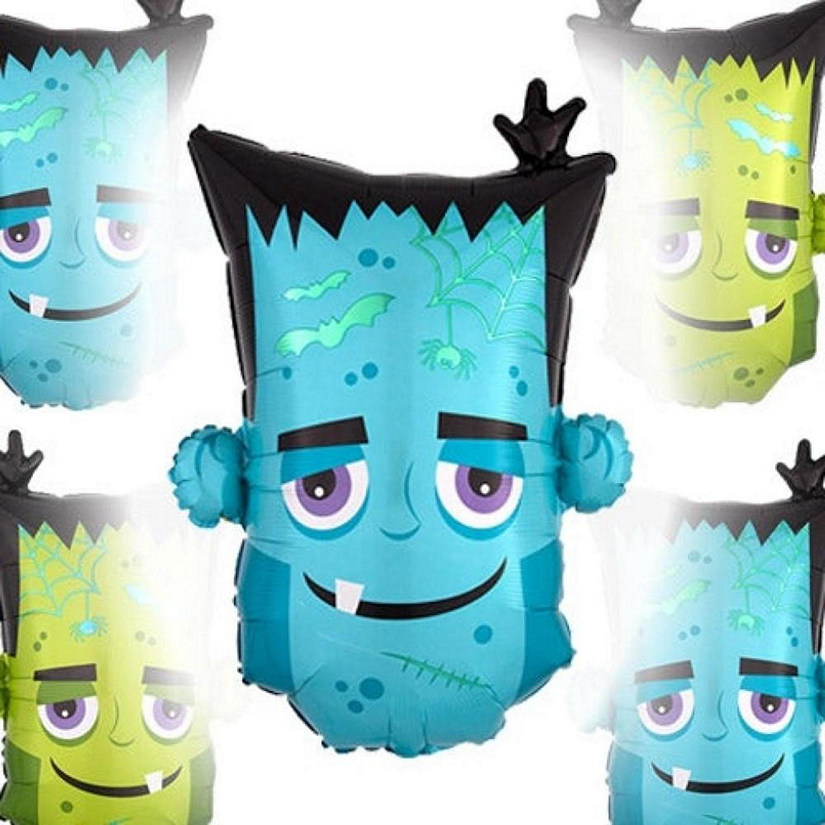 Edge Collections - 25" - Multicolor - Monster Head Foil Balloons