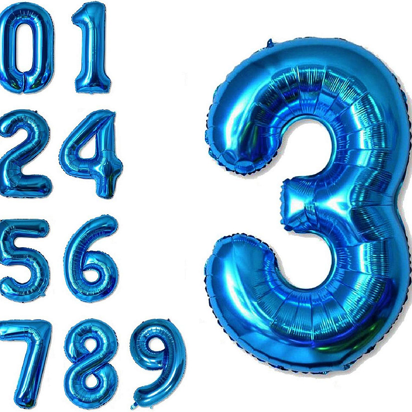 Edge Collections - 34" - Blue - Foil Balloons