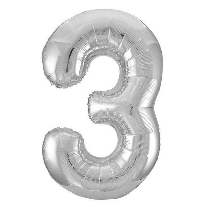 Edge Collections - 34" - Silver - Foil Numbers 3