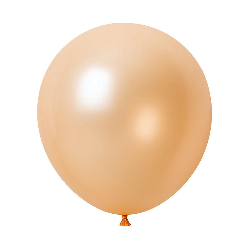 Edge Collections - 36" - Premium Metallic Peach Balloons | Oriental Trading