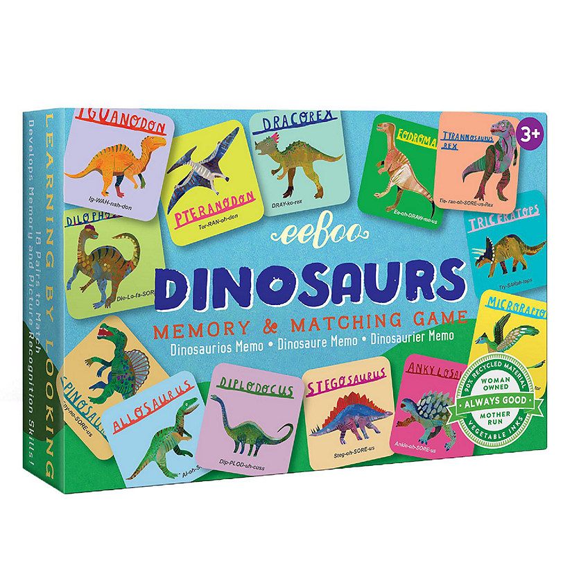 eeBoo: Dinosaurs Little Memory and Matching Game, Ages 3+ | Oriental ...