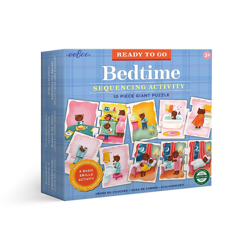 Eeboo: Ready To Go Puzzle Bedtime Sequencing Activity | Oriental Trading
