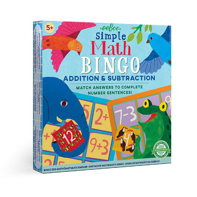 eeBoo: Simple Math Addition & Subtraction Bingo Game | Oriental Trading