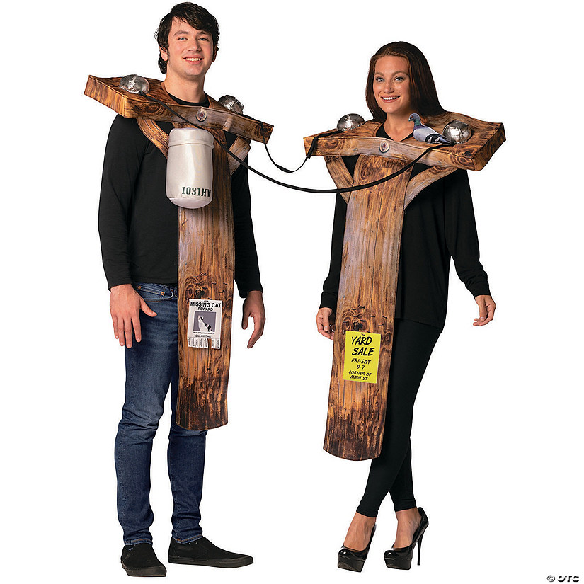 Electric Utility Poles Couples Costume | Oriental Trading