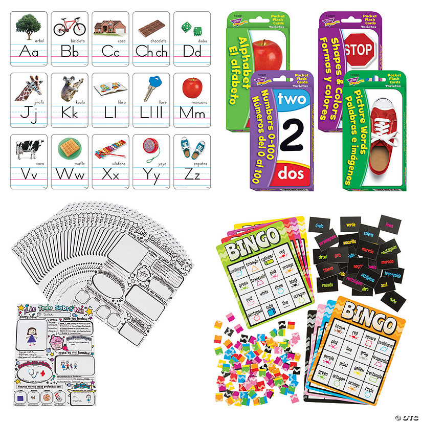 English Spanish Learning Kit - 285 Pc. - Discontinued