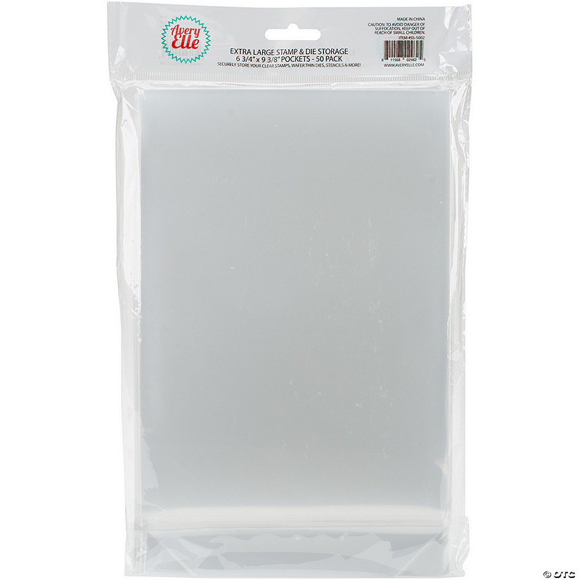 Extra Large Avery Elle Stamp & Die Storage Pockets - 50 Pc.