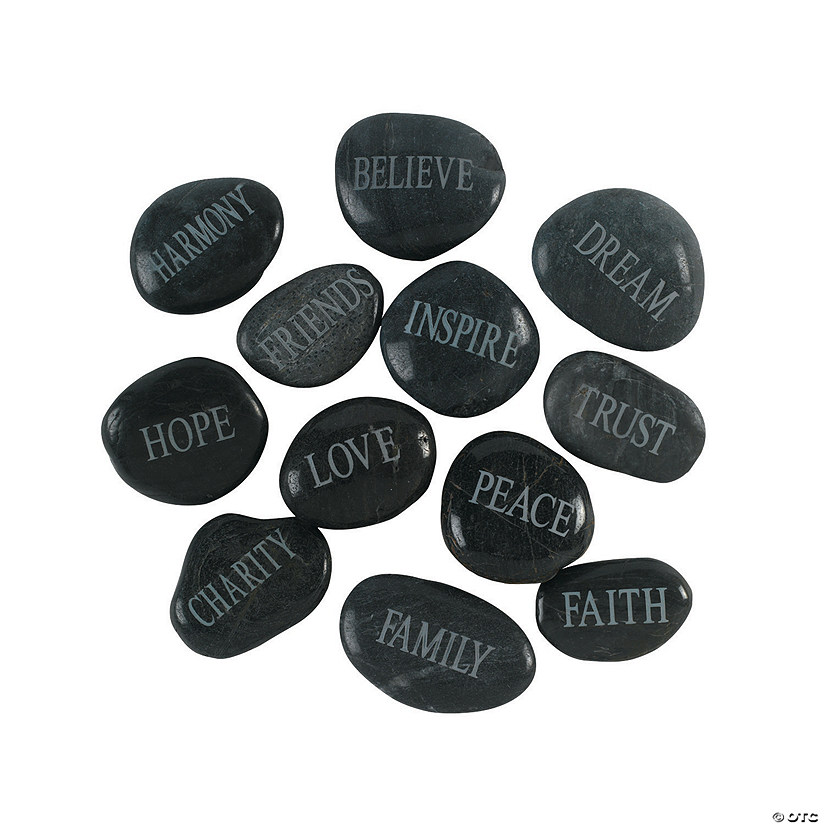 Faith Worry Stones - 12 Pc. | Oriental Trading