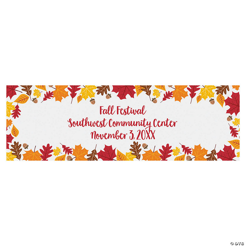 Fall Custom Banner | Oriental Trading