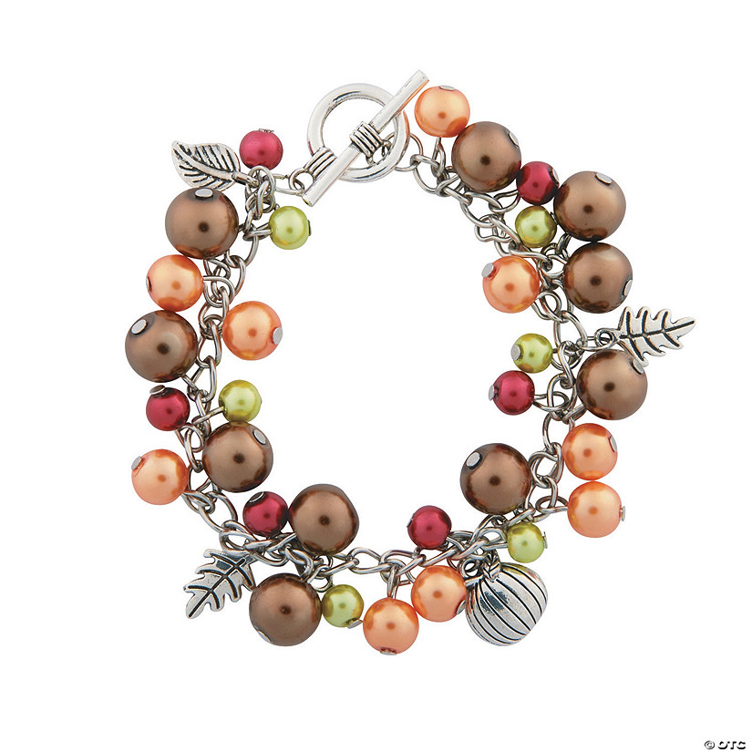 Fall Pearl Charm Bracelet Craft Kit - Discontinued