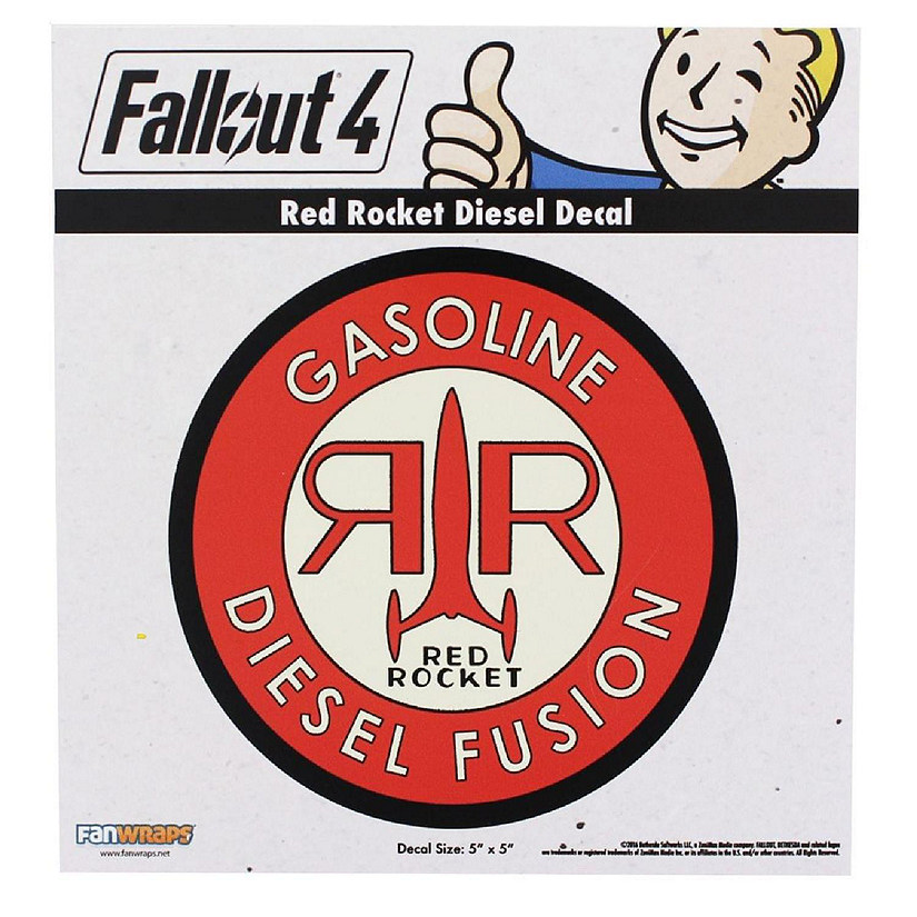 Fallout 4 Red Rocket Diesel Decal | Oriental Trading