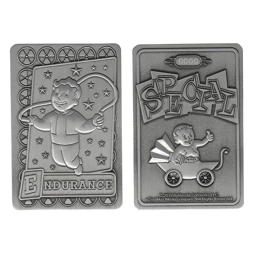 Fallout Limited Edition Replica Perk Card Endurance | Oriental Trading