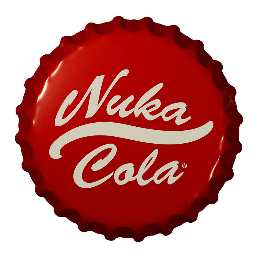 Fallout Nuka-Cola Bottle Cap Tin Sign | Oriental Trading