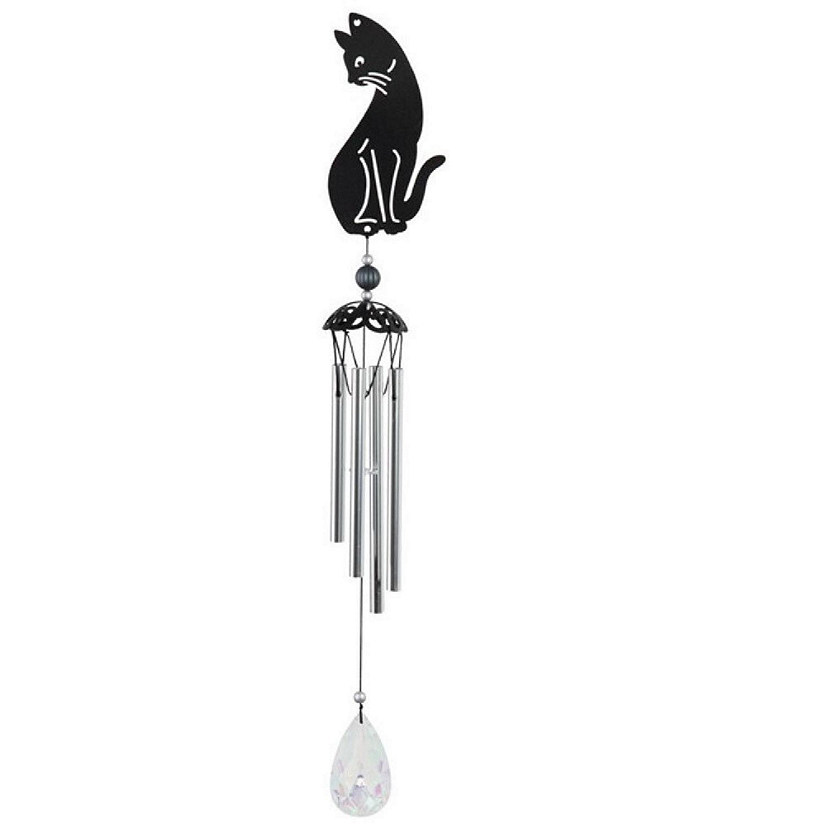 FC Design 25" Long Black Cat Silhouette Wind Chime | Oriental Trading