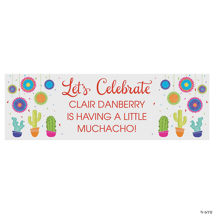 Fiesta Let's Celebrate Custom Banner | Oriental Trading