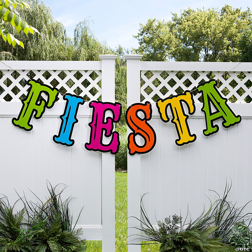 Fiesta Outdoor Plastic Banner | Oriental Trading