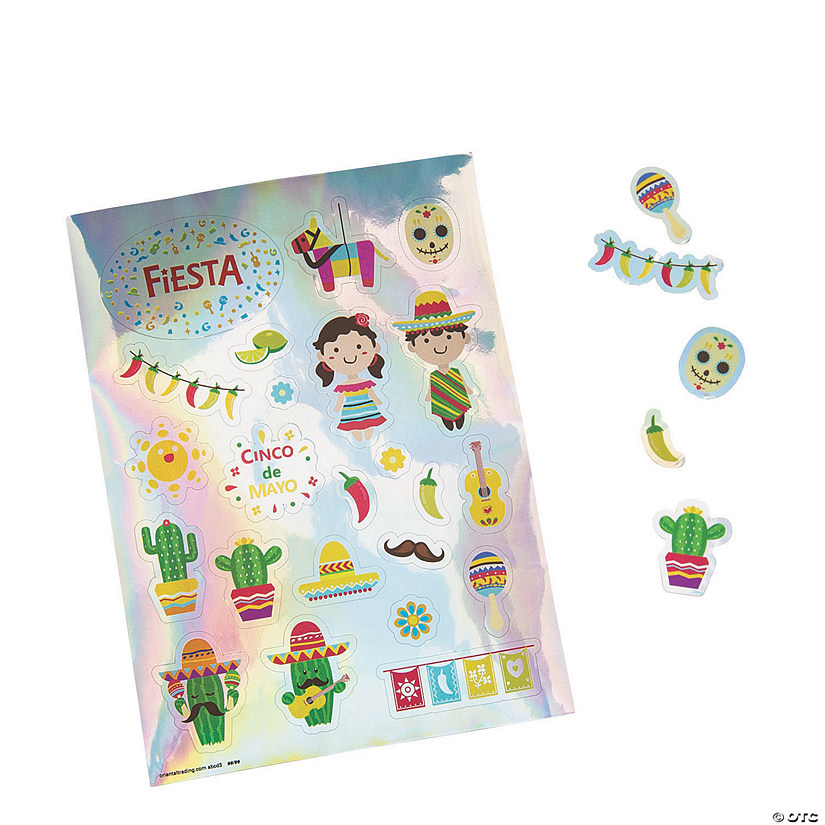 Fiesta Stickers - 12 Pc. | Oriental Trading