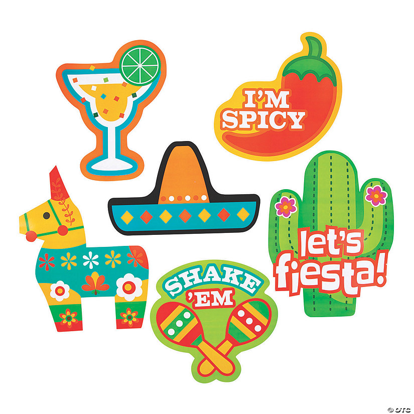 Fiesta Wall Cutouts - 6 Pc. | Oriental Trading