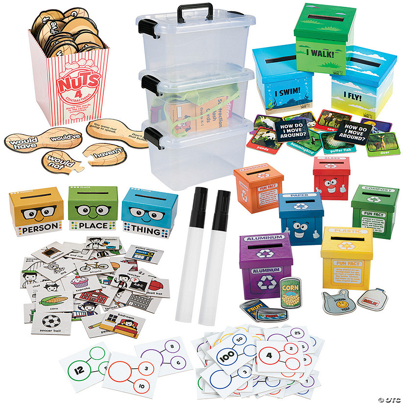 First Grade Learning Task Tubs - 254 Pc. - Discontinued