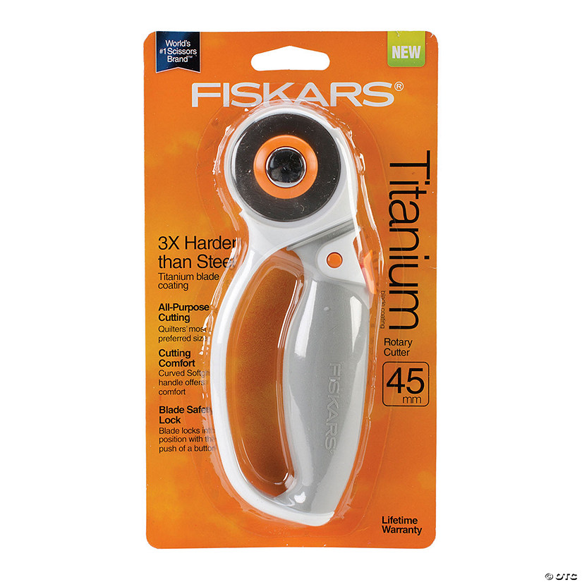 Fiskars Titanium Softgrip Comfort Loop Rotary Cutter 45mm-