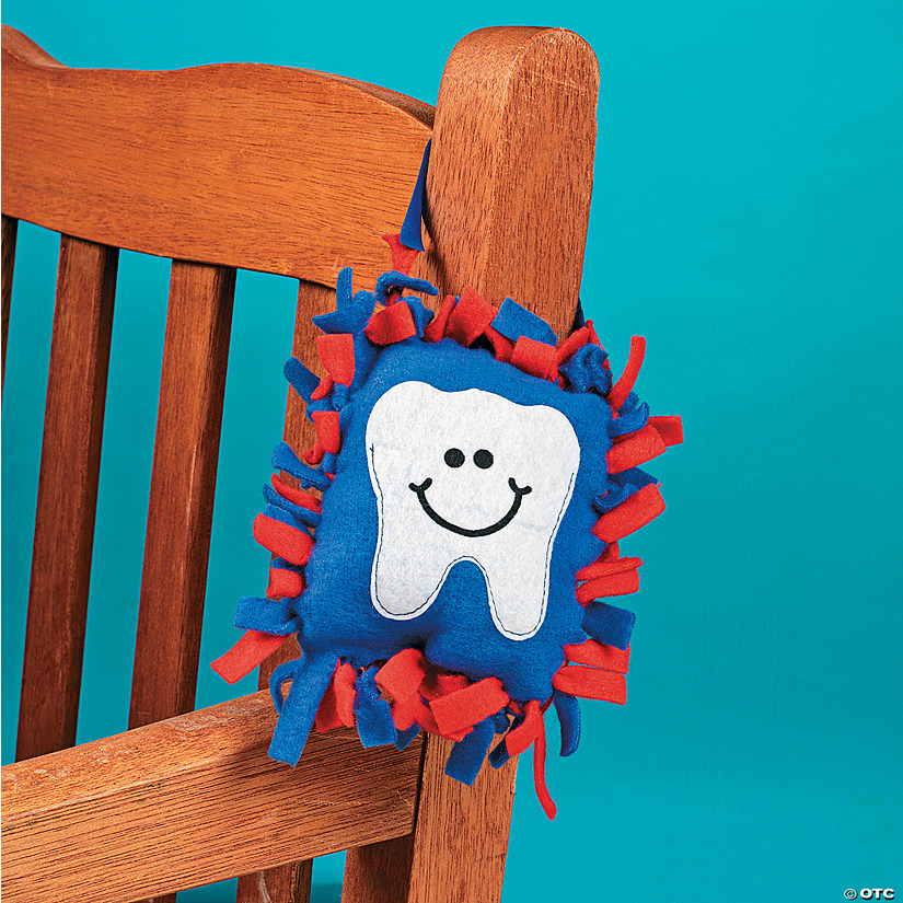 Fleece Mini Tooth Pillow Bedpost Hanger Craft Kit - Discontinued