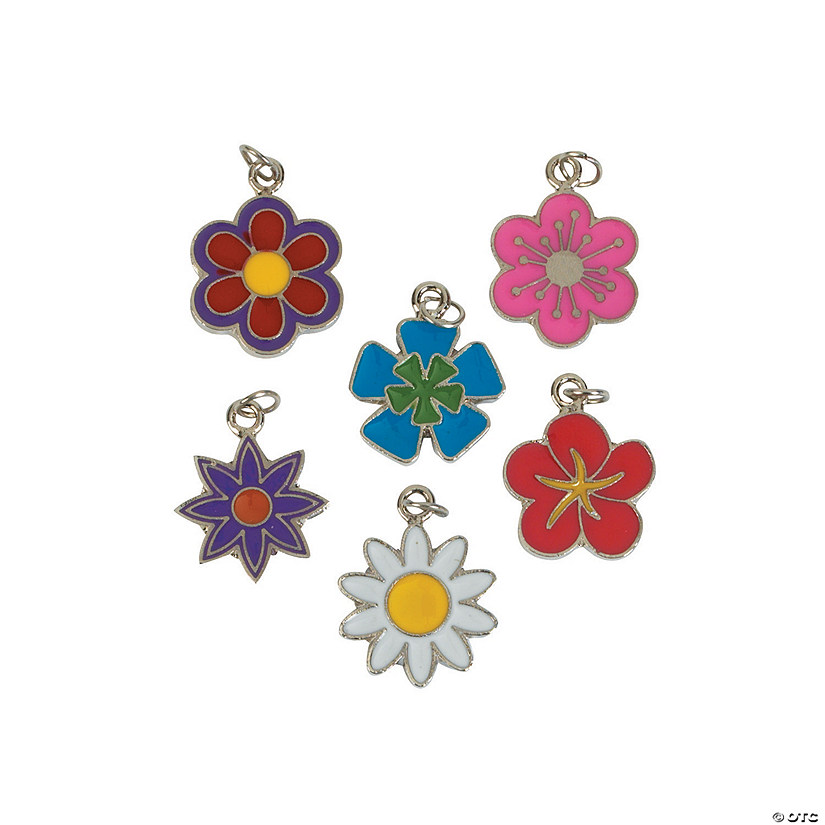 Flower Enamel Charms - Discontinued