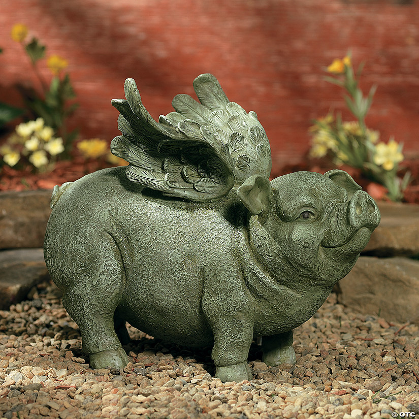 Flying Pig Garden Statue - Discontinued