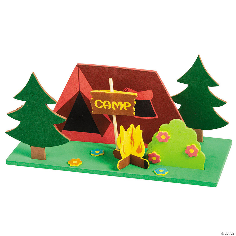 Foam 3D Camp Scene Craft Kit - Makes 12 | Oriental Trading