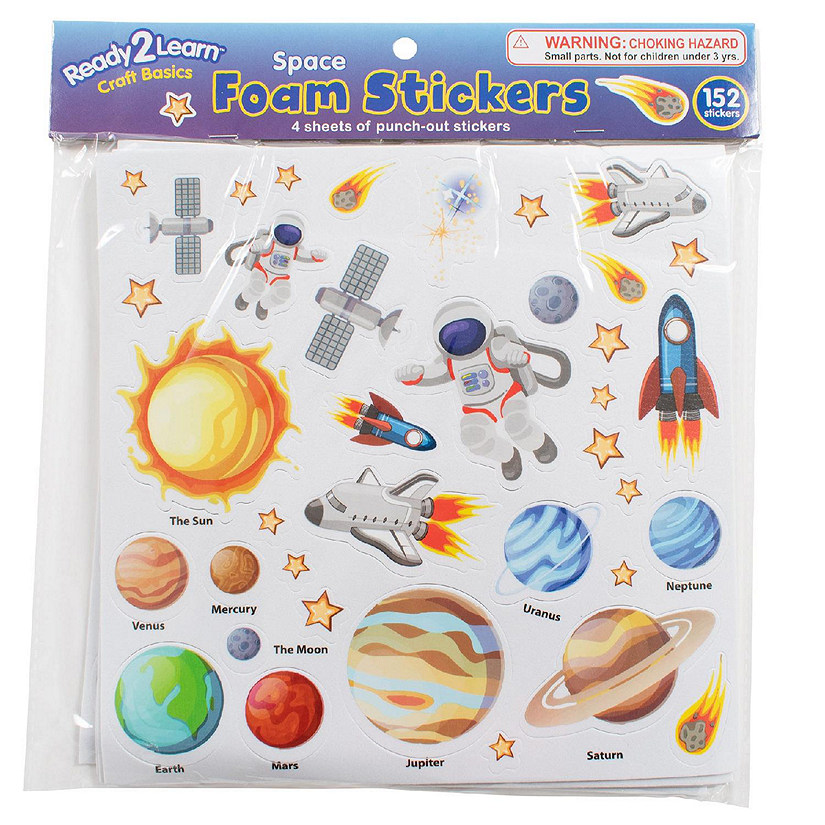Foam Stickers, Space, Pack Of 152 | Oriental Trading