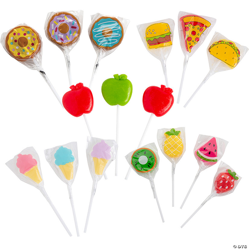 Food Lollipop Kit Assortment - 72 Pc.