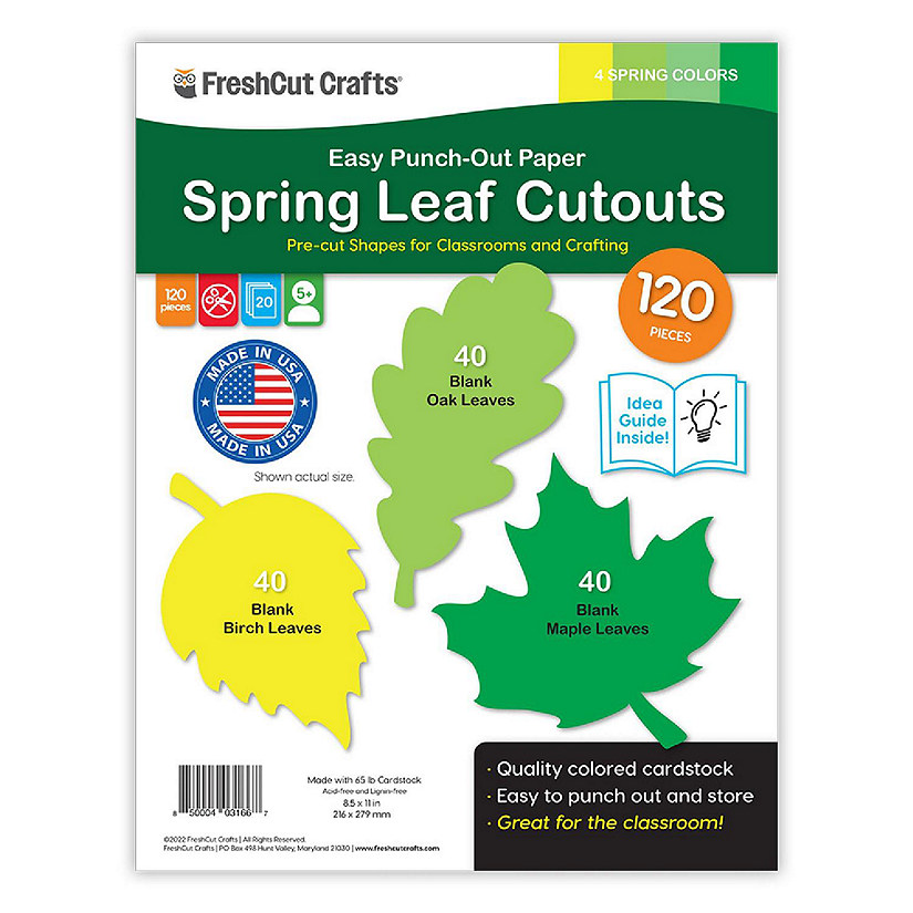 FreshCut Crafts Spring Leaf Cutouts | Oriental Trading