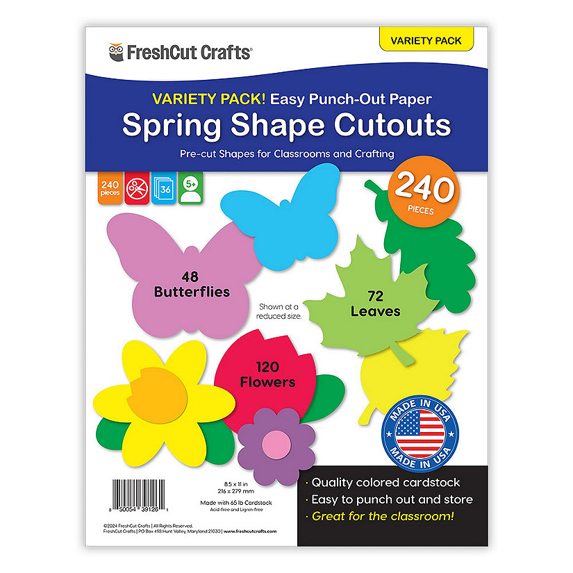 FreshCut Crafts Spring Shape Cutouts | Oriental Trading