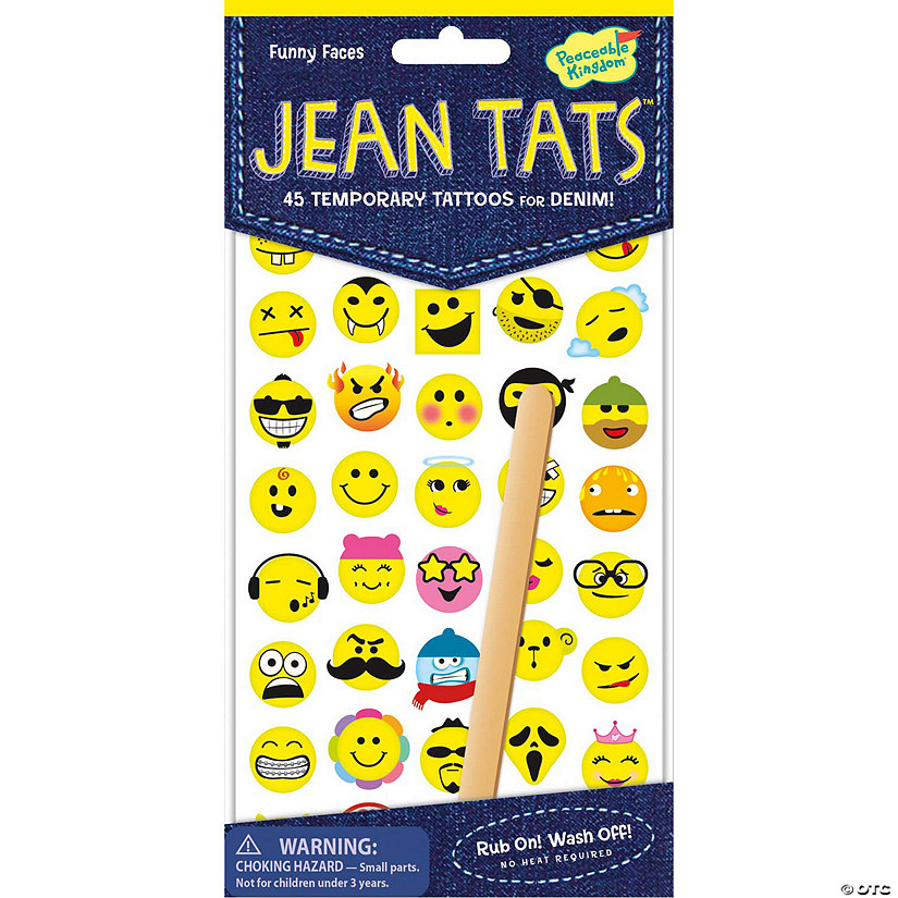 Funny Faces Jean Tats Pack - Discontinued