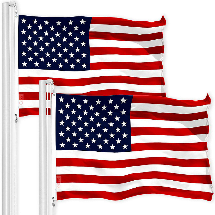G128 2X3Ft 2Pk Usa Printed 150D Polyester Flag | Oriental Trading