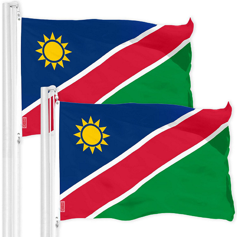 G128 3X5Ft 2Pk Namibia 150D Polyester Flag | Oriental Trading