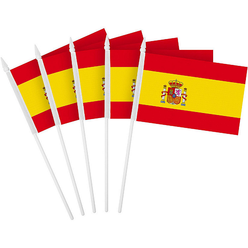 G128 4x6 Inches 24PK Printed 150D Polyester Handheld Stick Flag ...