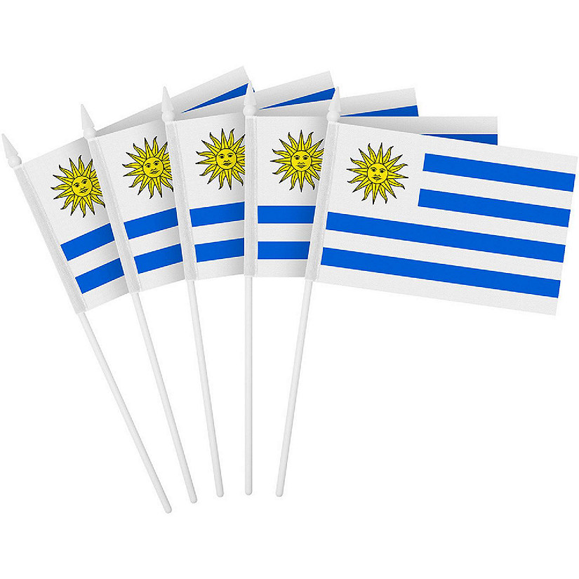 G128 4x6 Inches 30PK Printed 150D Polyester Handheld Stick Flag ...