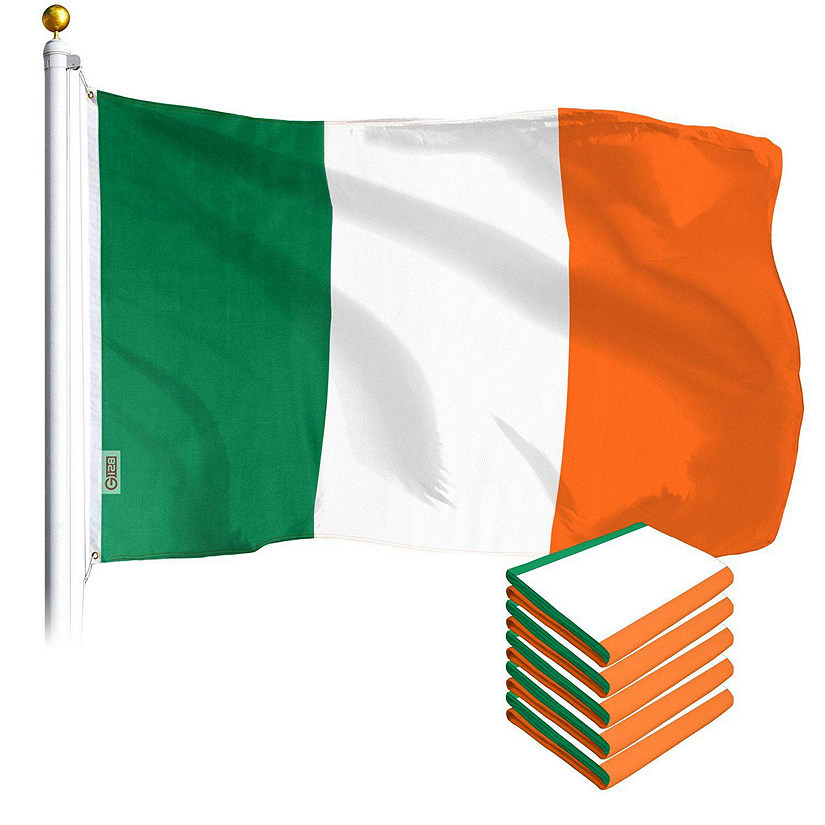 G128 - Ireland Irish Flag 3x5FT 5 Pack Printed Polyester | Oriental Trading